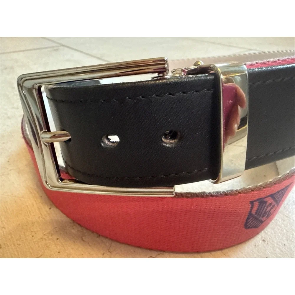 Peter Millar | Accessories | New Peter Millar Embroidered Canvas Belt ...